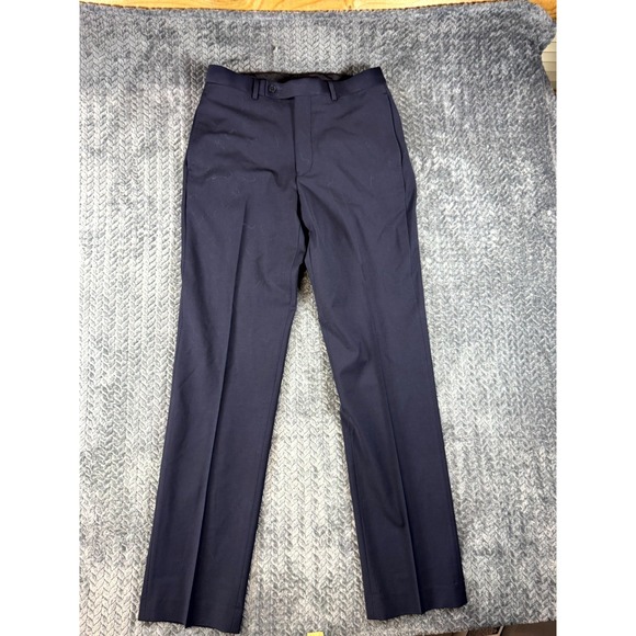 Calvin Klein | Pants | Calvin Klein Dress Pants Men 3x35 Navy Blue Flat ...